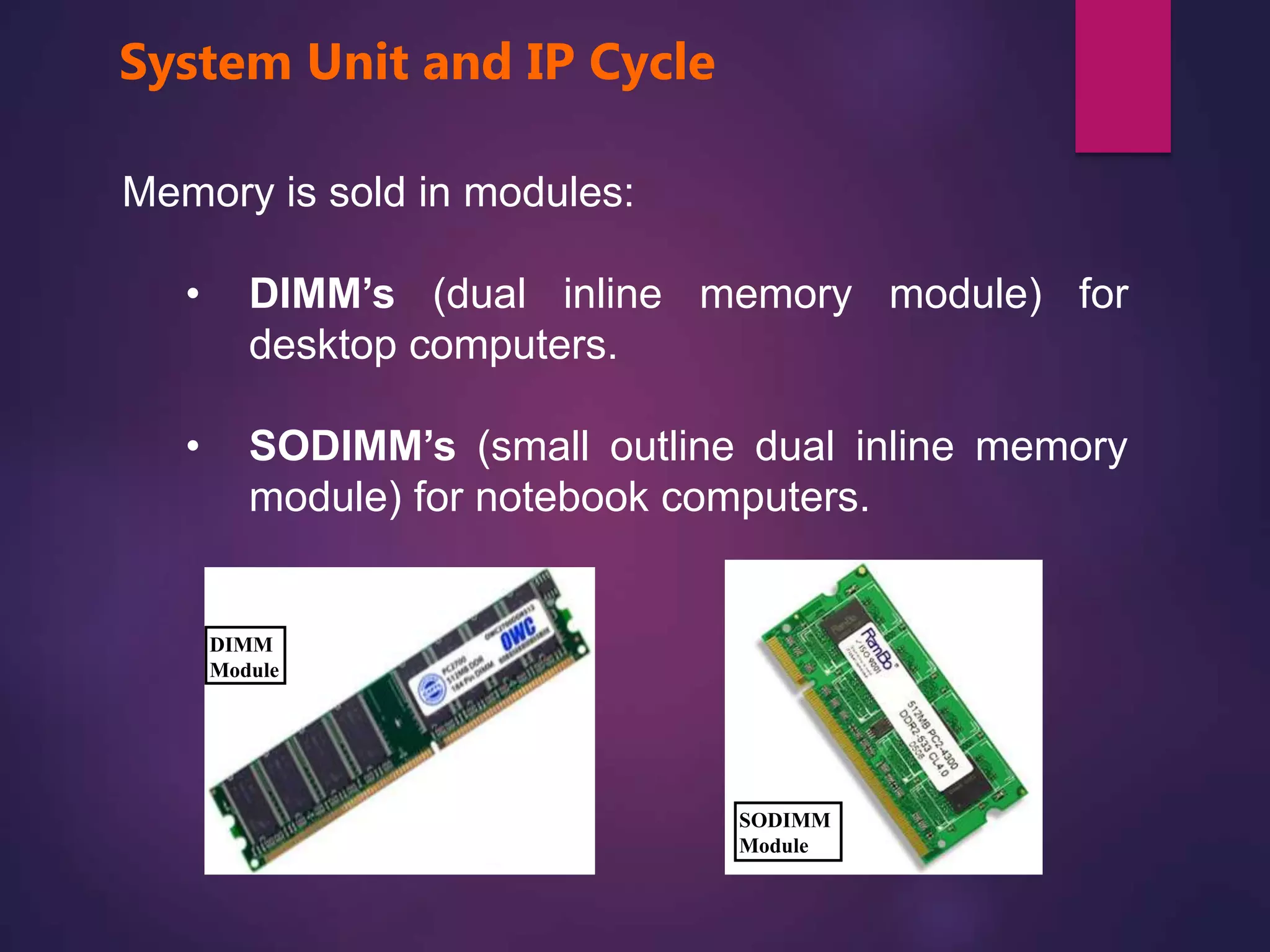 System unit and ip cycle | PPTX