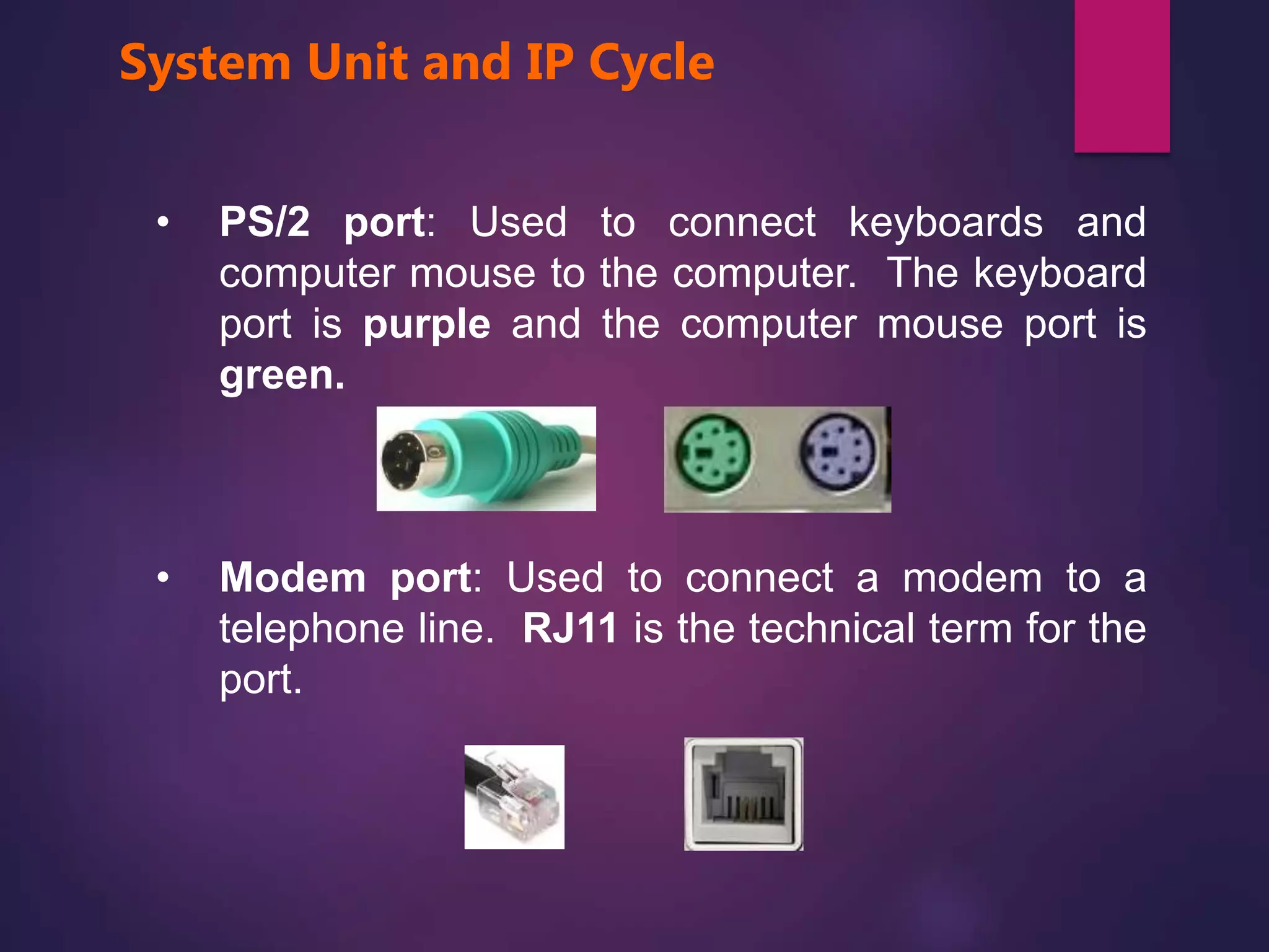 System unit and ip cycle | PPTX