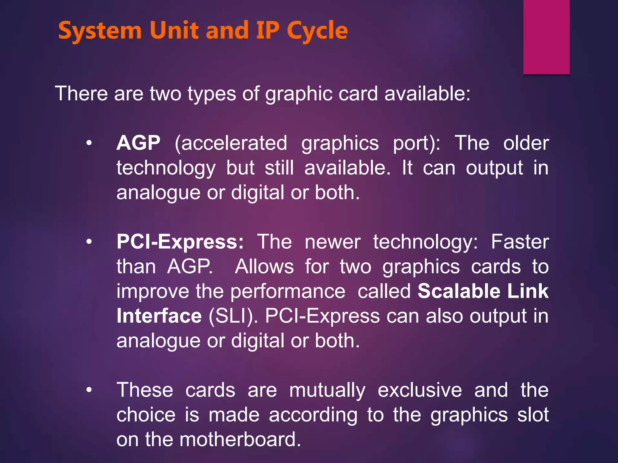 System unit and ip cycle | PPTX
