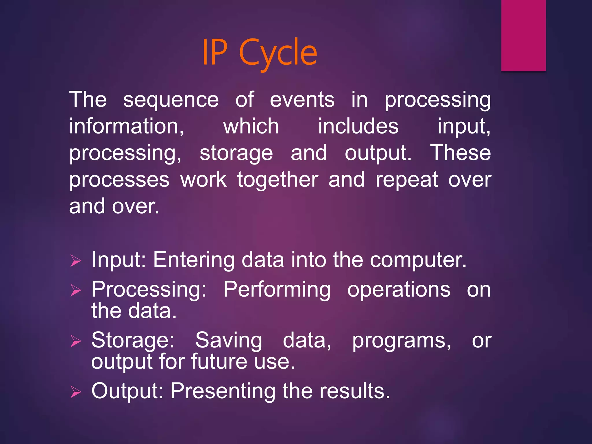 System unit and ip cycle | PPTX