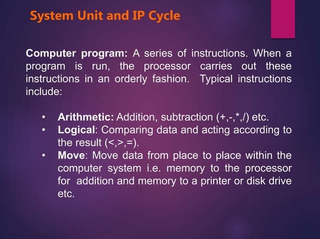 System unit and ip cycle | PPTX