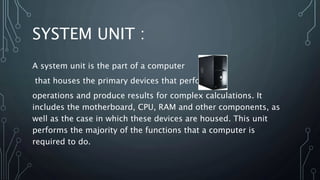 System unit & its components.pptx