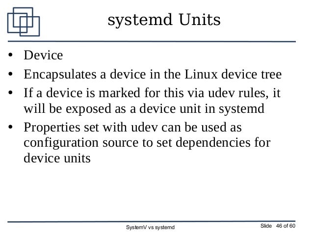 Systemv Vs Systemd 