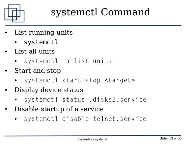 Systemv Vs Systemd 