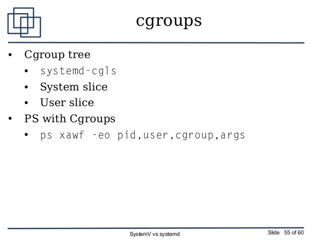 Systemv Vs Systemd 