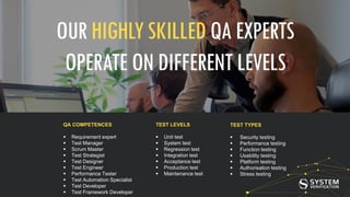 System verification company presentation | PPT