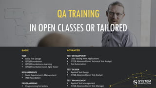 System verification company presentation | PPT