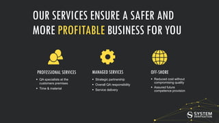 System verification company presentation | PPT