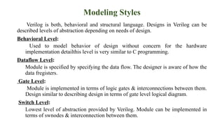 systemverilog and veriog presentation | PPT