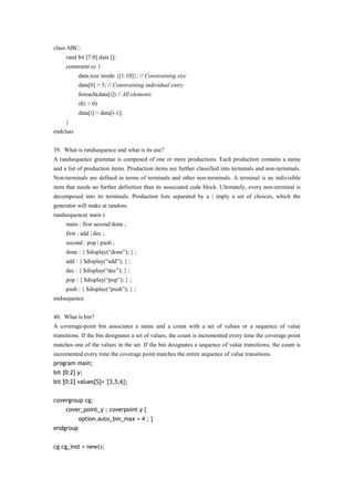 systemverilog-interview-questions.docx | Programming Languages | Computing