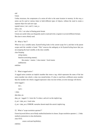 systemverilog-interview-questions.docx | Programming Languages | Computing