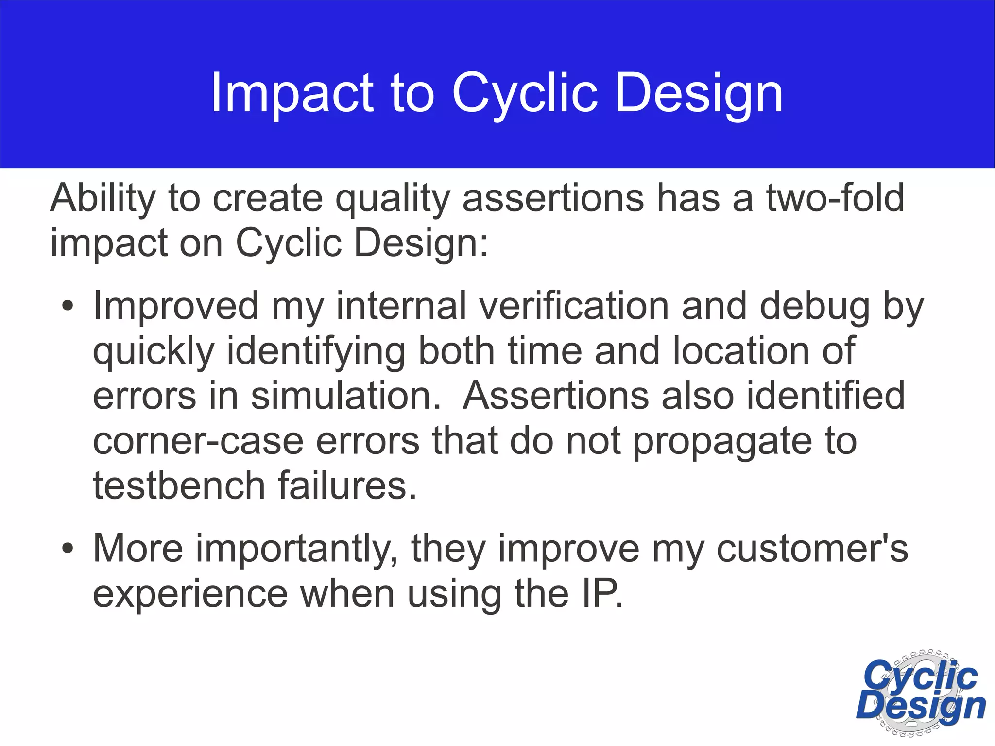 Systemverilog Assertions Sva In The Design Verification Process Ppt