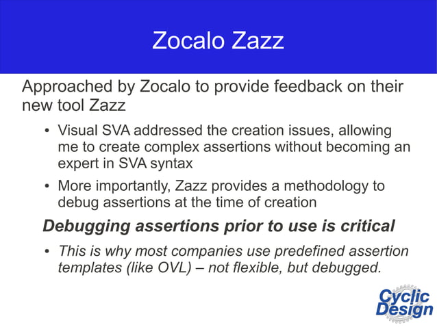 Systemverilog Assertions Sva In The Design Verification Process Ppt Free Download