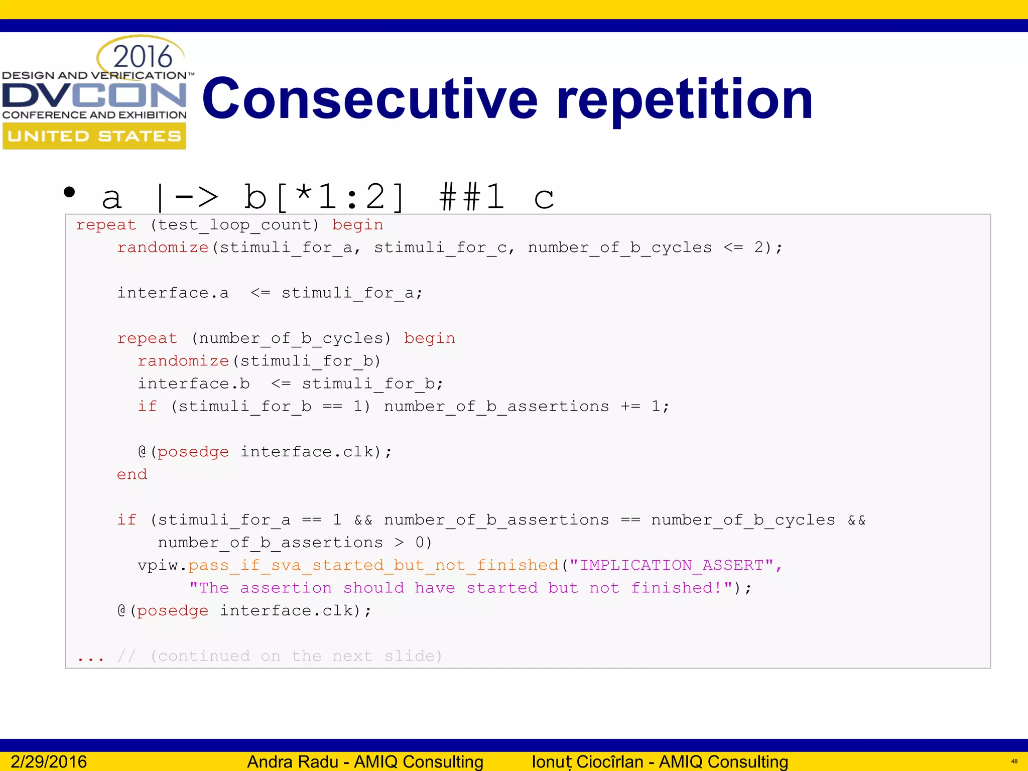 Systemverilog Assertions Verification With Svaunit Dvcon Us 2016 Tutorial Ppt
