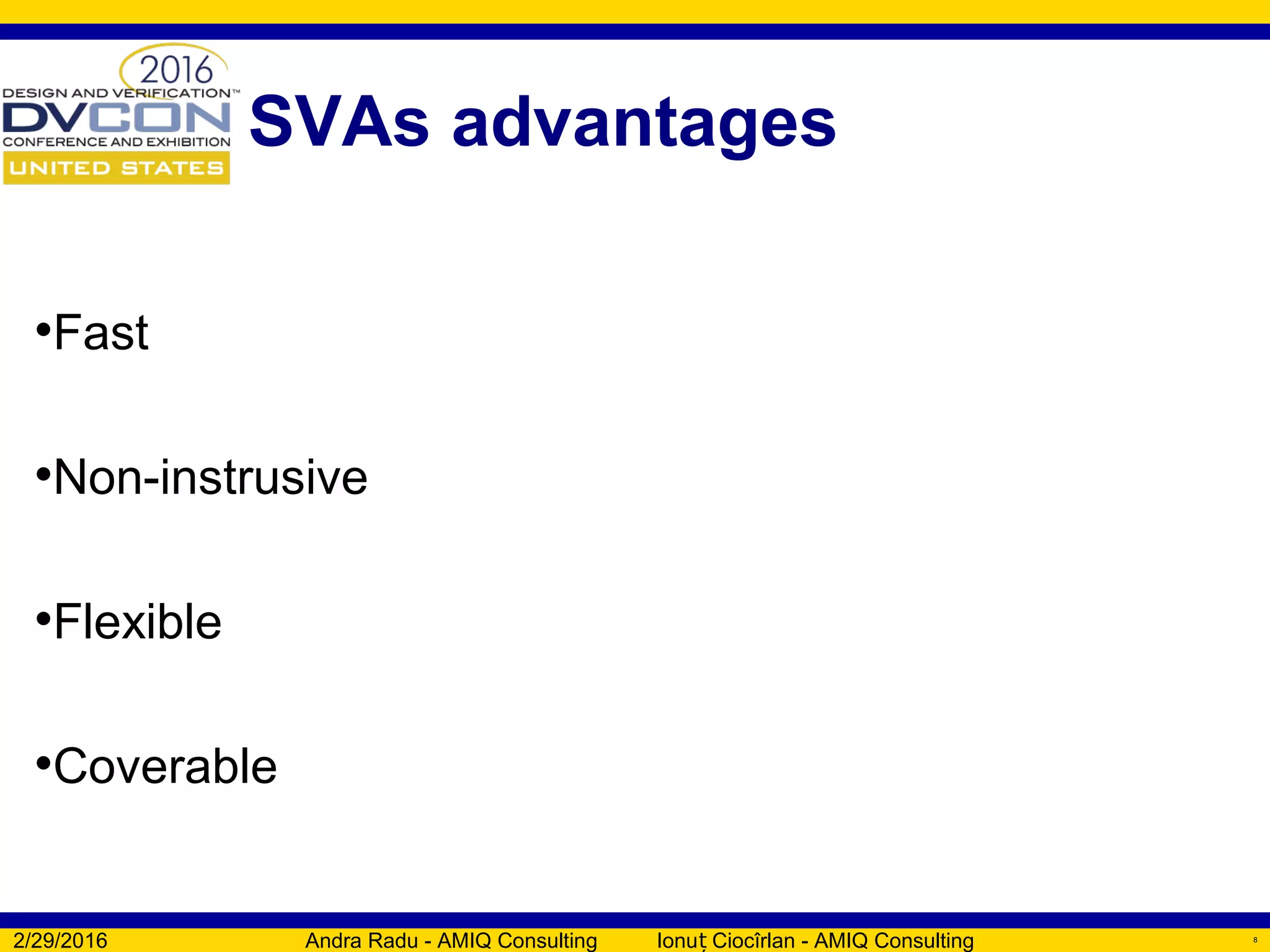 SystemVerilog Assertions verification with SVAUnit - DVCon US 2016 ...