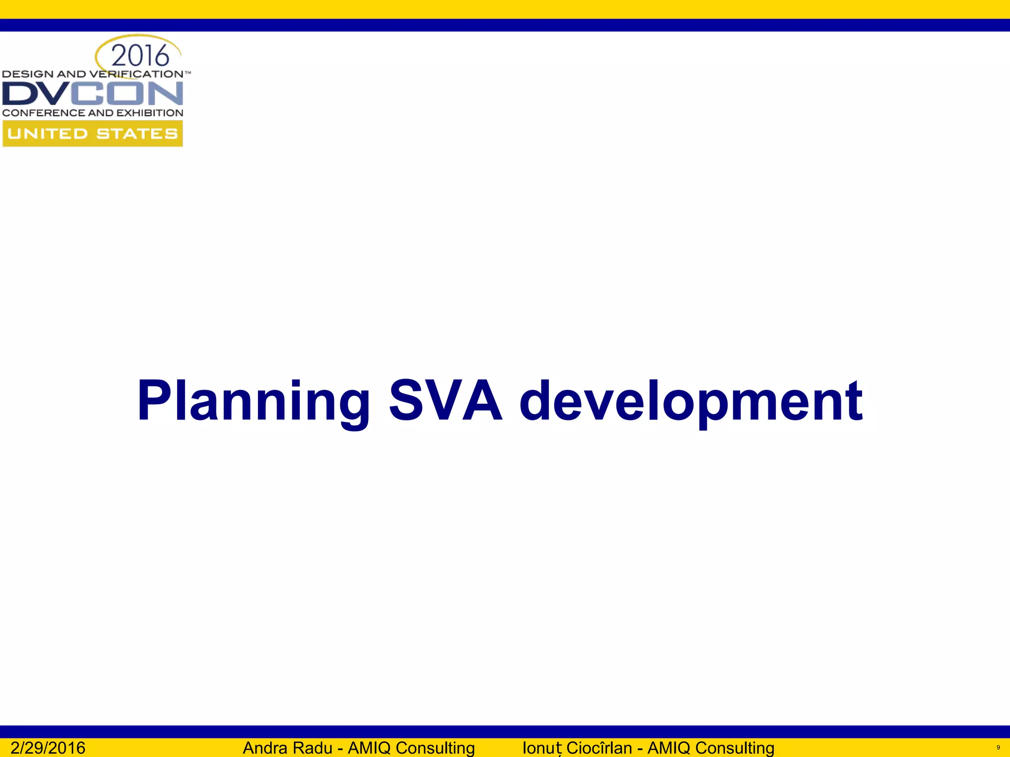 SystemVerilog Assertions verification with SVAUnit - DVCon US 2016 ...