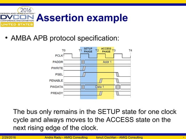 SystemVerilog Assertions verification with SVAUnit - DVCon US 2016 Tutorial | PPT