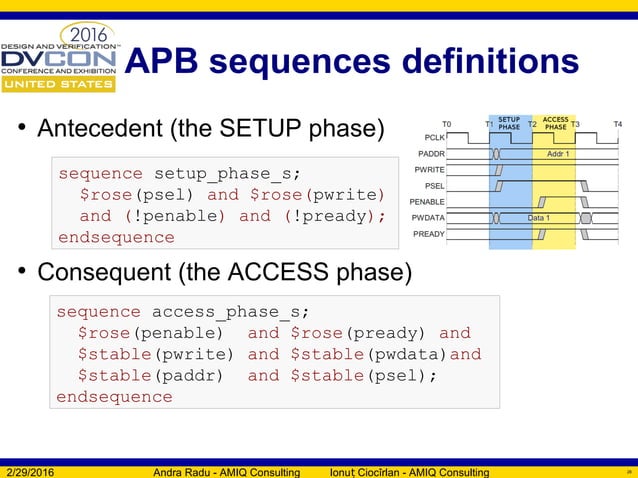 SystemVerilog Assertions verification with SVAUnit - DVCon US 2016 Tutorial | PPT