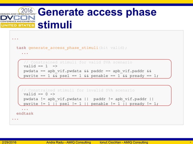 Systemverilog Assertions Verification With Svaunit Dvcon Us 2016 Tutorial Ppt