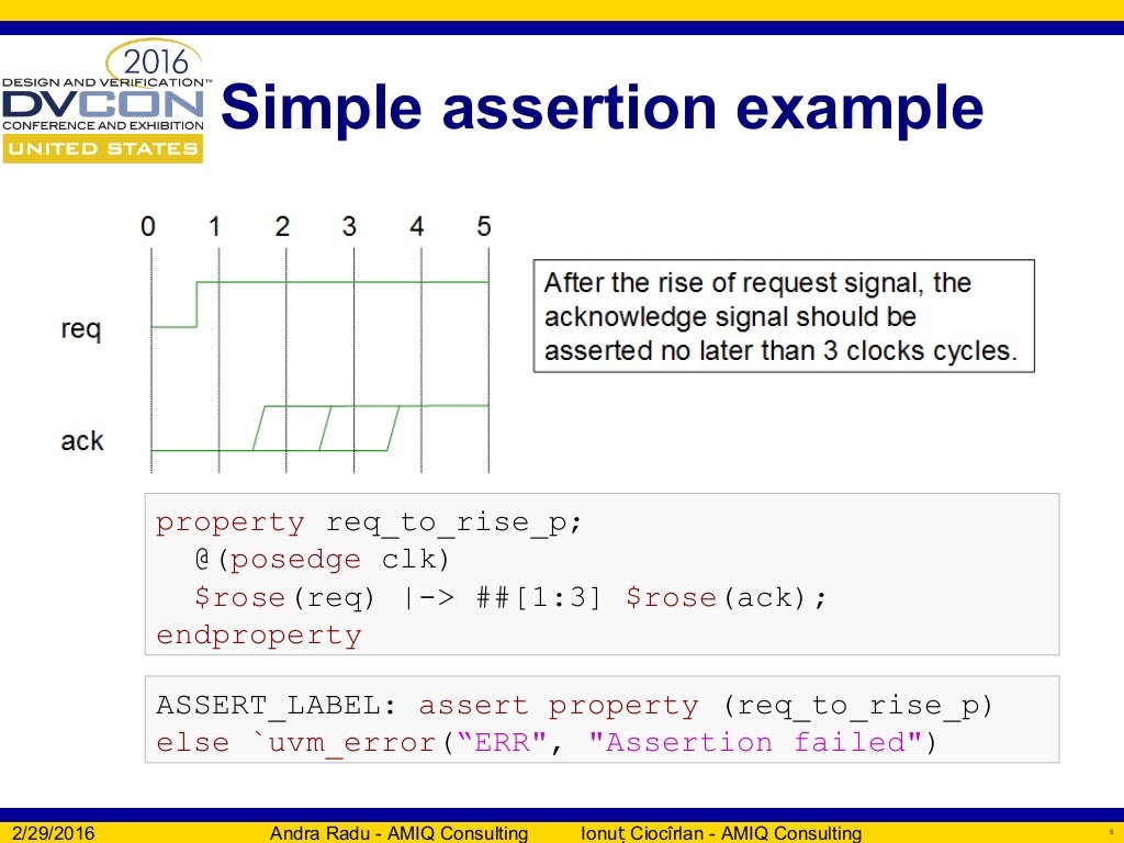Systemverilog Assertions Verification With Svaunit Dvcon Us 2016 Tu…