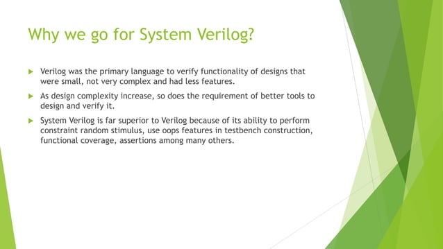 Introduction To System Verilog Ppt