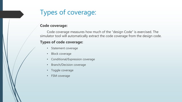 System verilog coverage | PPTX