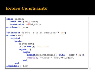 System verilog case study for functional verification part1 | PPT