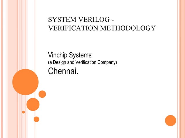 System Verilog Ppt Programming Languages Computing
