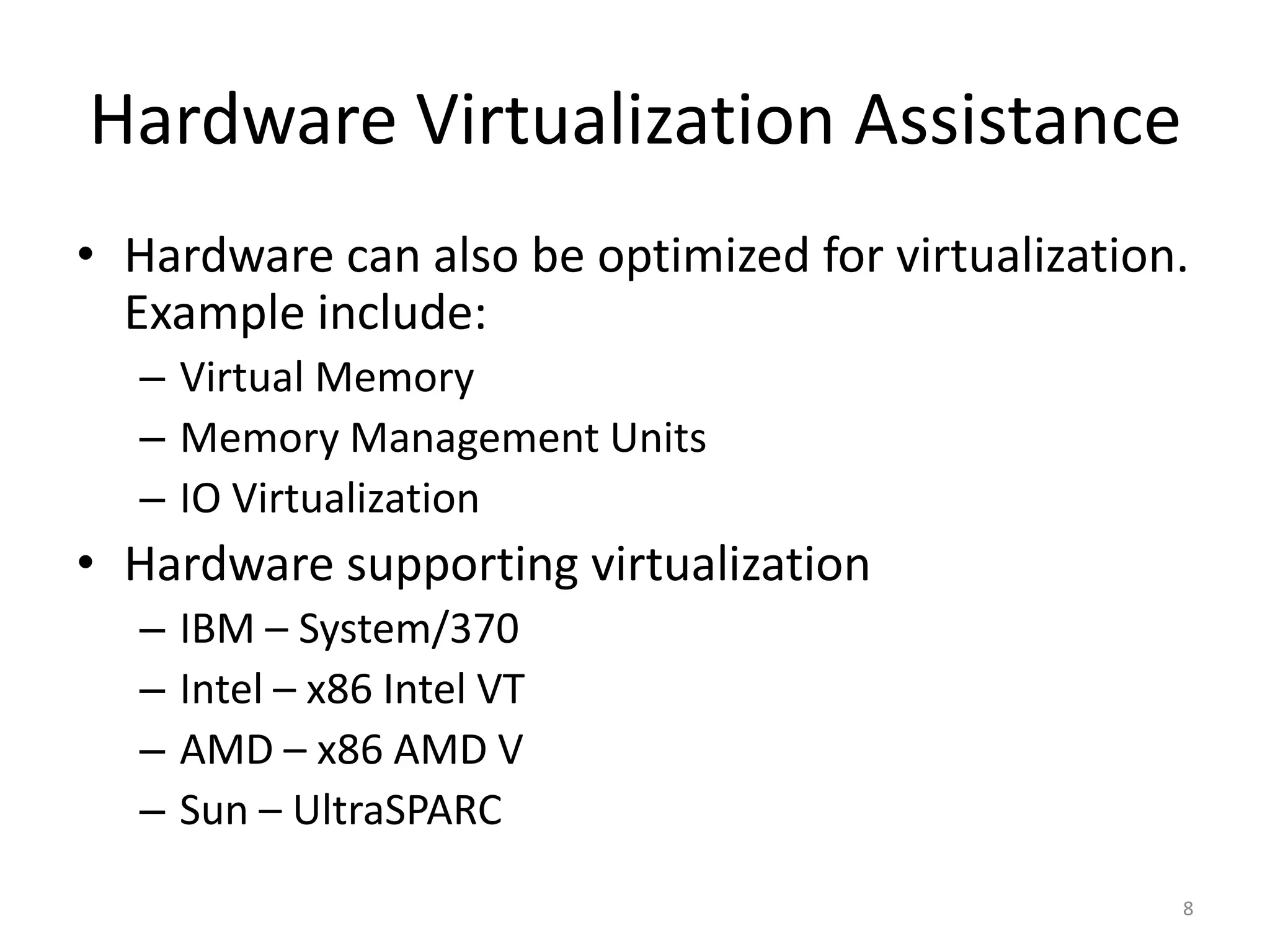 Overview of System Virtualization | PPTX | Operating Systems | Computer Software and Applications