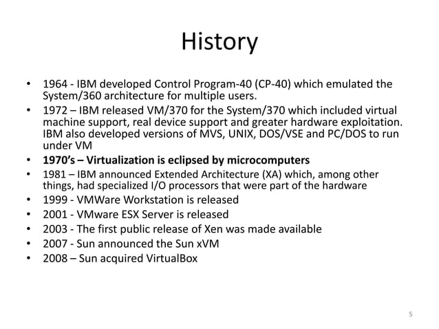 Overview Of System Virtualization Pptx Operating Systems Computer Software And Applications