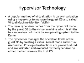 Overview of System Virtualization | PPTX | Operating Systems | Computer Software and Applications