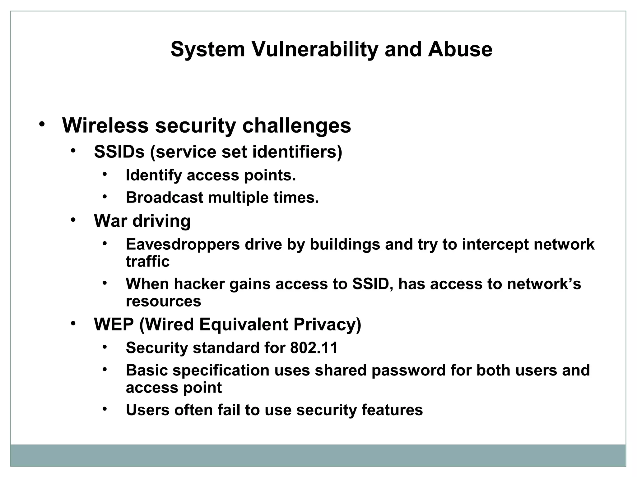 System vulnerability and abuse | PPT