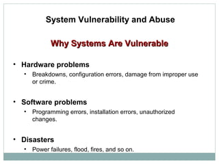 System vulnerability and abuse | PPT