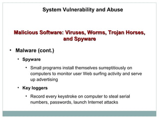 System vulnerability and abuse | PPT