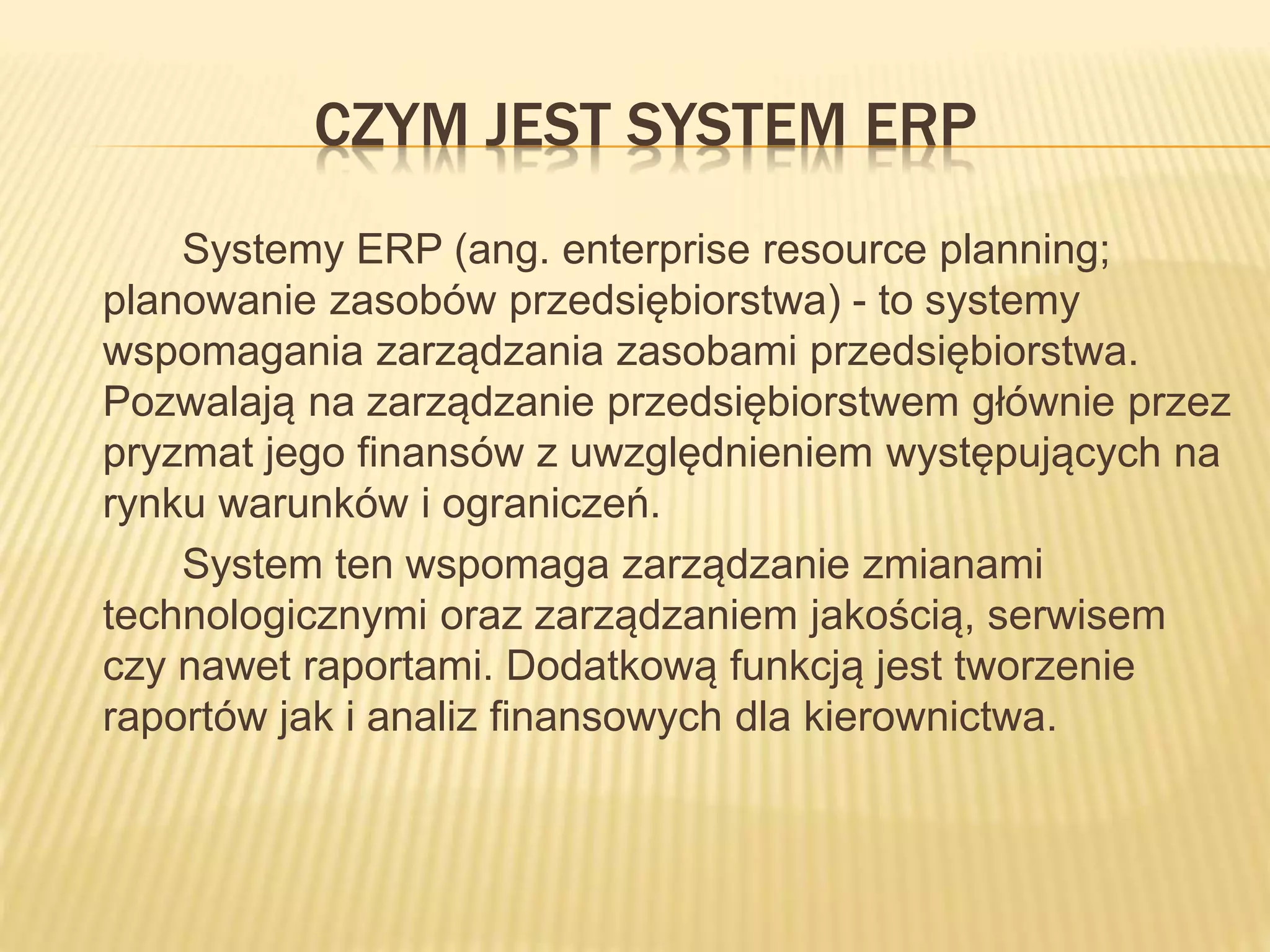 Systemy ERO | PPT | Free Download
