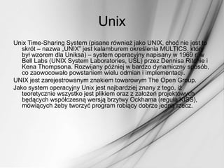 Systemy operacyjne | PPT