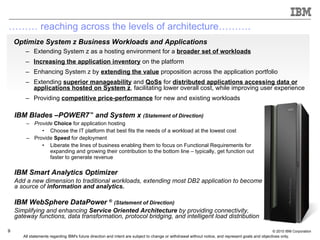 System Z Enterprise Workload Optimization | PPT