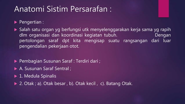 Systim persarafan | PPT
