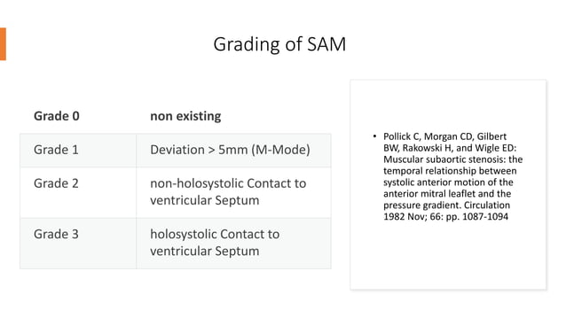 Systolic anterior motion of mitral valve | PPTX