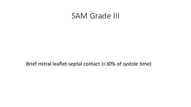 Systolic anterior motion of the mitral valve with hypertrophic ...