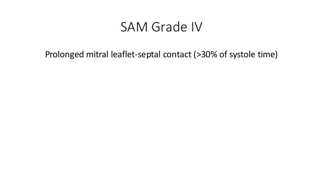 Systolic anterior motion of the mitral valve with hypertrophic ...