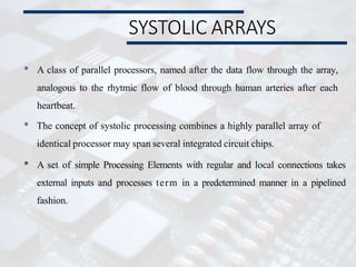 SYSTOLIC ARCH IN COMPUTER OPERATING SYSTEM.pptx | Programming Languages | Computing