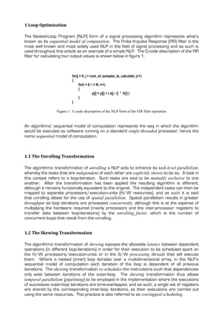 Systolic, Transposed & Semi-Parallel Architectures and Programming | PDF