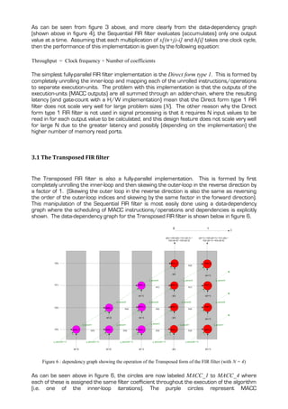 Systolic, Transposed & Semi-Parallel Architectures and Programming | PDF