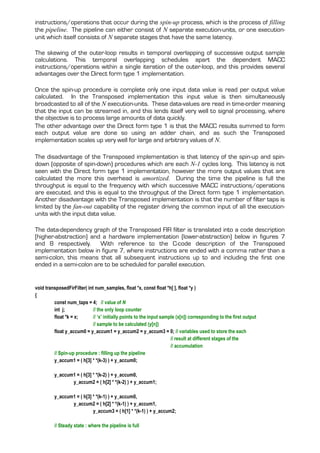Systolic, Transposed & Semi-Parallel Architectures and Programming | PDF
