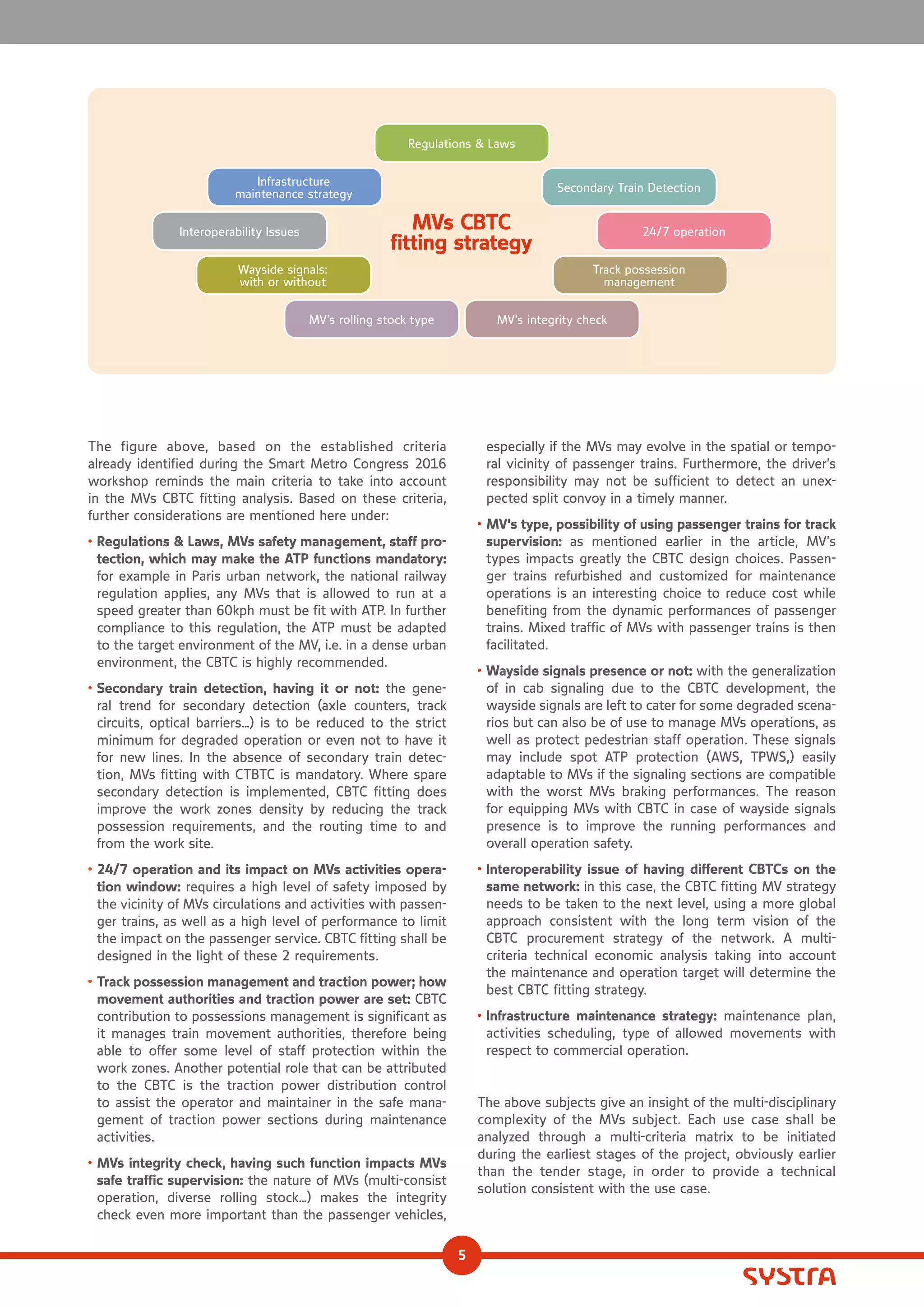 CBTC fitting strategies and challenges for maintenance vehicles | PDF