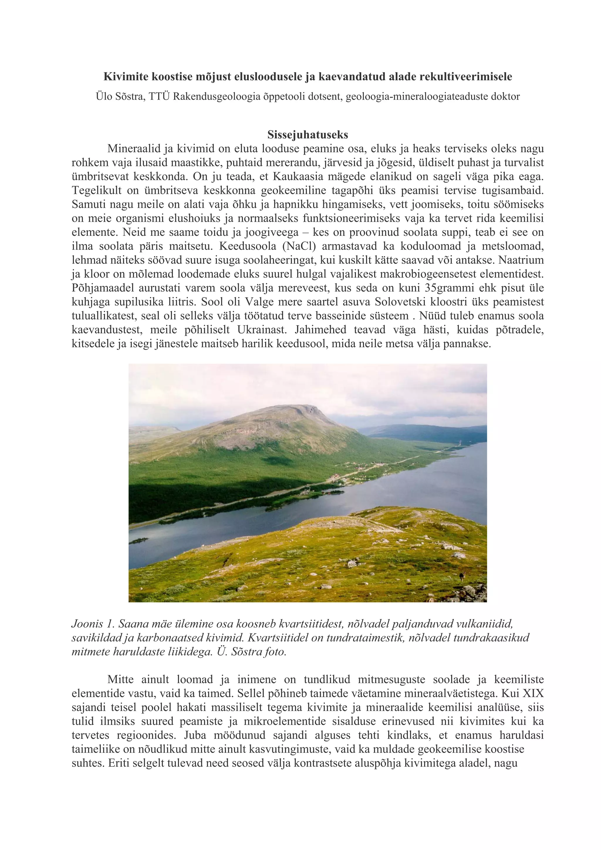 Systra kivimite koostis | PDF