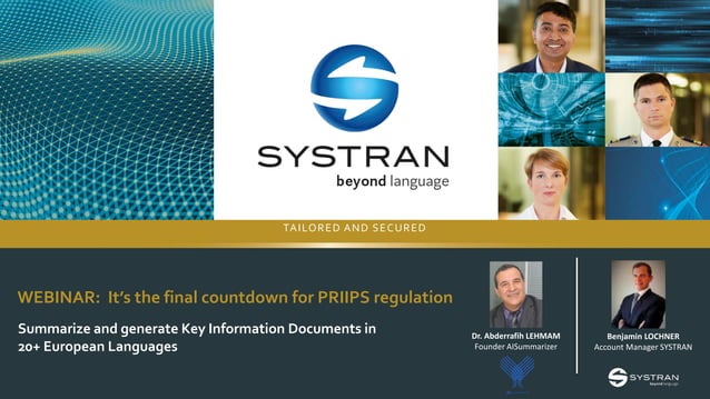 It's the final countdown for PRIIPS regulation | PPT