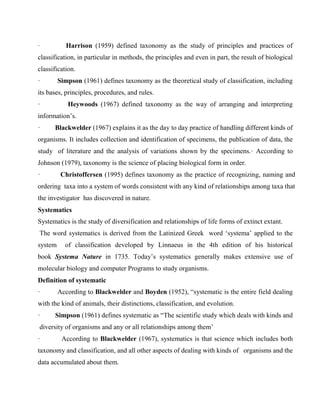 sytematics_taxonomy_phylogeny complete topic | PDF