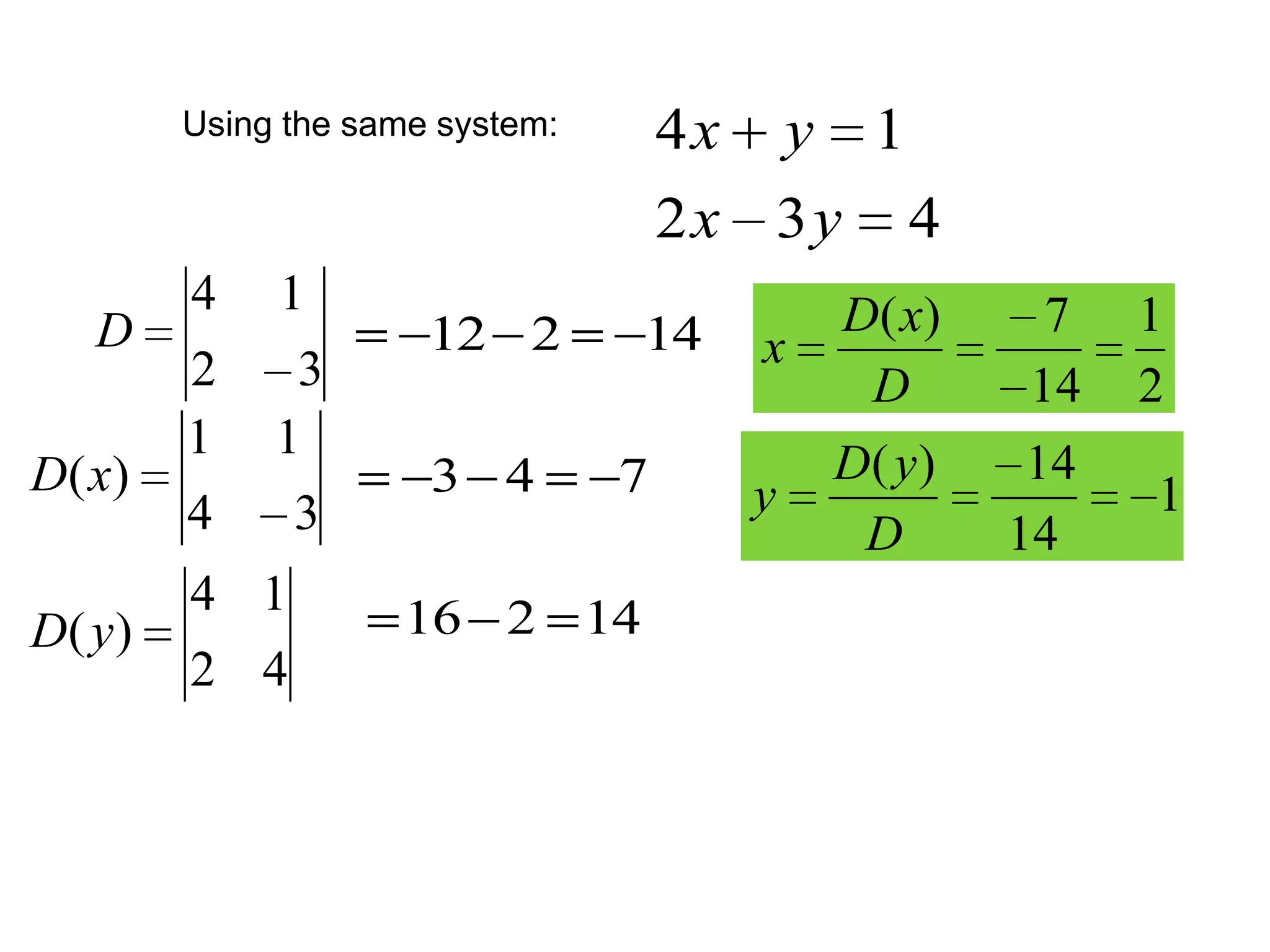 Sytems of linear equation | PPTX